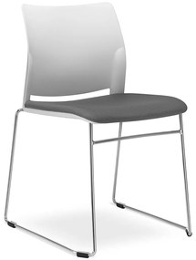 LD SEATING - Židle TREND 521-Q s čalouněným sedákem