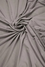 Beddinghouse Jersey kvalitní bavlněné prostěradlo, taupe (Kvalitní bavlněné jersey prostěradlo)