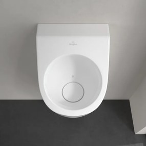 VILLEROY & BOCH Villeroy &amp; Boch ARCHITECTURA - Odsávací pisoár, s cílovým objektem, 325x355 mm, přívod vody skrytý, bílá Alpin CeramicPlus 558605R1