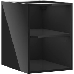 Mexen Box-A otevřená skříňka s policí 35 cm, černý lesk - 91AX2-0350-470-0-70