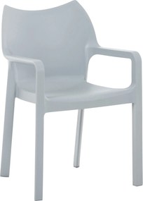 Židle DIVA – světle šedá