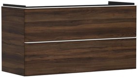Hansgrohe Xelu Q - Umyvadlová skříňka, 63x118x50 cm, 2 zásuvky, tmavý ořech/matná bílá 54038700