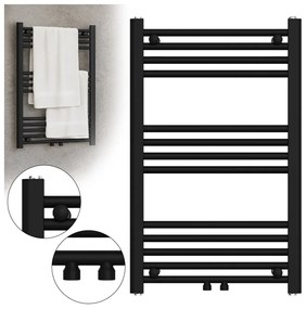 BPS-koupelny Koupelnový radiátor HYD-COR-BL-3 50x80 cm, černý