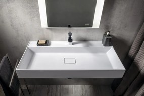 Sapho Sapho, GODIVA umyvadlo 68x44cm, litý mramor, bílá, GU068-0