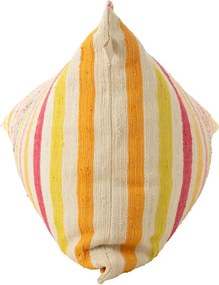 Barevný sedací vak z recyklované bavlny Cocoon Stripes - 150*100*40 cm