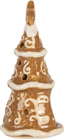 Perníkový stromek na čajovou svíčku Gingerbread Cott - Ø 8*15 cm