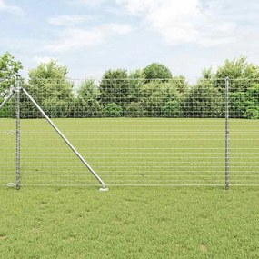 Evropský plot se hroty 10 x 1,4 m Pozinkovaná ocel Stříbrná 3350721