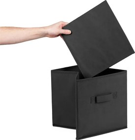 Černý látkový úložný box 31x31x31 cm – Compactor