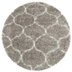 Hans Home | Kusový koberec Salsa Shaggy 3201 beige kruh - 200x200 (průměr) kruh