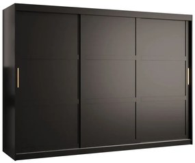 Šatní skříň Terospito 1 250, Barva: černá