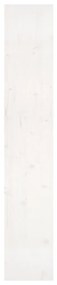 Knihovna / dělicí stěna bílá 80x30x167,4 cm masivní borovice - Default Title