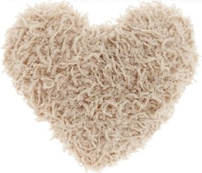 Dekorační polštářek ROMEO HEART 45x45 cm, béžový