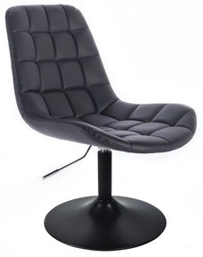LuxuryForm DESIGN Otočná židle PARIS na černém talíři - černá
