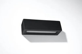 Nástěnné keramické svítidlo SOLLUX Vega E27 1x60W bez zdroje SL.0878 černá
