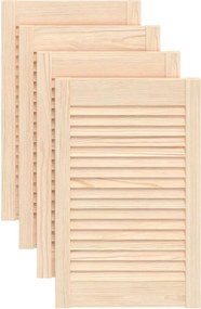Nábytková dvířka lamelový design 4 ks 61,5 x 39,4 cm borovice 151117