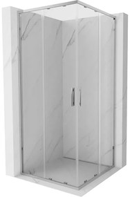 Mexen Exo čtvercový sprchový kout posuvný 70 x 70 cm, transparentní, chrom - 8111-070-070-01-00