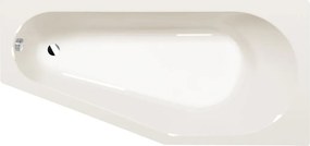 Polysan Tigra R asymetrická vana 170 x 80 x 46 cm pravá akrylát ivory béžová 90611.40