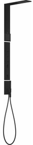 Axor ShowerComposition - Sprchový panel s termostatem, hlavová sprcha 110/220 1jet a šíjová sprcha, černá matná 12595670