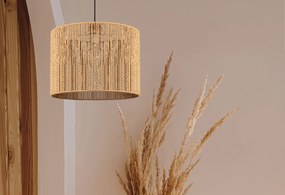 Toolight BOHO, stropní svítidlo o průměru 40cm 1xE27 APP1325-1CP, černá-hnědá, OSW-02412
