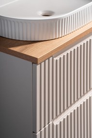 Comad Koupelnová skříňka pod deskové umyvadlo s košem na prádlo Nova Cashmere 100 kašmír