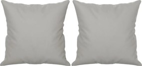 2místná pohovka s polštáři světle šedá 140 cm mikrovlákno 3200972