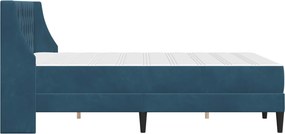 Rám postele s matrací s matrací s čelo Modrá 180 x 200 cm samet 3414818