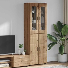 Vysoký bufet FLORIN 60 x 35 x 182 cm Artisanový dub 3397923