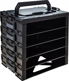 Skříňka na nářadí, systém i-BOXX Rack 5 přihrádek, systém L-boxx