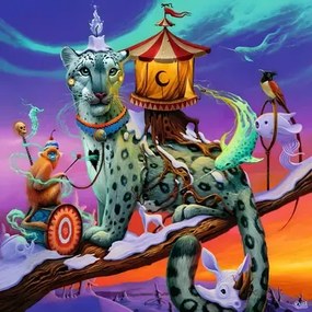 RAVENSBURGER Čtvercové puzzle Boreal / 500 dílků / 47 × 47 cm