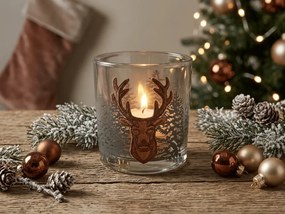 Svícen na čajové svíčky FOREST DEER 8 cm
