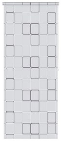 Sprchová roleta 100 x 240 cm čtvercový vzor 142848