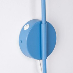 Sollux Lighting Nástěnné svítidlo NOX 1 světle modré s vypínačem