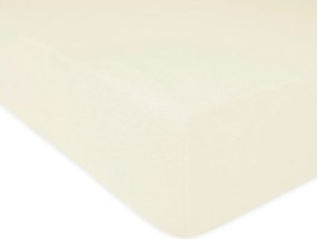 FROTÉ PROSTĚRADLO PREMIUM 120X200 CM PŘÍRODNÍ