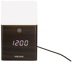 Designový digitální budík/hodiny s LED osvětlením 5798BK Karlsson 16cm