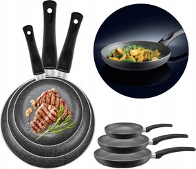 Pánev Komplet Pánev Indukční Nepřilnavá Nonstick 20,24,28