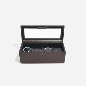 Stackers, kazeta na hodinky Brown 4 Piece Watch Box | hnědá 75398