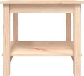 vidaXL Konferenční stolek 50 x 50 x 45 cm masivní borové dřevo [822278] Barva: Bílá