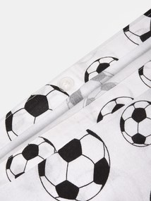 Sinsay - Bavlněná ložní souprava s fotbalovým motivem - bílá