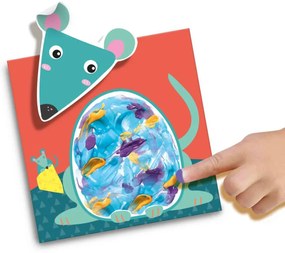SES CREATIVE Prstové barvy baby kreativní set dobarvování zvířátek 14444