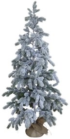 Zasněžený vánoční stromek v jutě Fleur Fir Snow - 150cm