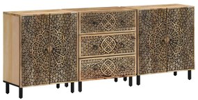 Odkládací skříňky 3 ks 60x33x75 cm masivní mangovníkové dřevo 3206306
