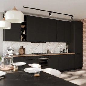 ARIA cc | dolní skříňka 50 ZL 1F dřezová | 50 cm | ANTI FINGERPRINT povrch | černá