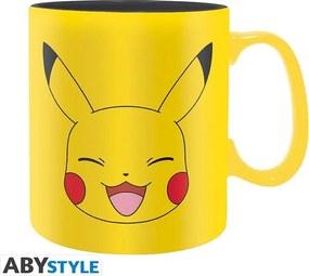 Hrnek Abysse Corp Pokémon - Pikachu Face 460 ml Vícebarevná