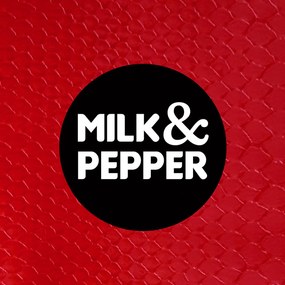 MILK&PEPPER Milkandpepper obojek pro psy Safira Rouge Velikost: 25x1,5 cm