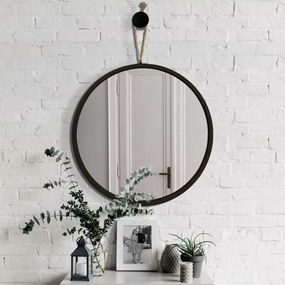 Zrcadlo Loop black Rozměr: Ø 50 cm