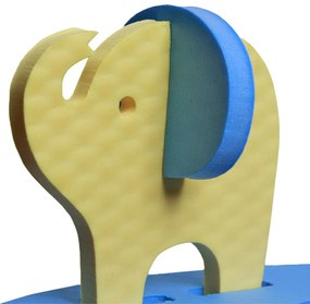 Surfující pěnový slon Barevnost: 11 Tmavě žlutá / 50 Modrá