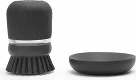 Brabantia Kartáč na nádobí s dávkovačem šedá / plast