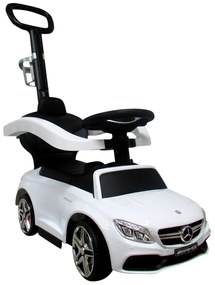 HračkyZaDobréKačky Odrážedlo Mercedes-Benz s vodící tyčí bílé