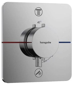 Hansgrohe ShowerSelect Comfort - Termostatická baterie pod omítku, pro 2 spotřebiče, chrom 15583000