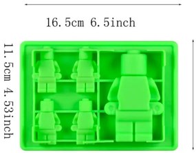 Silikonová forma "Lego" Varianty: Velký panáček + 4x menší